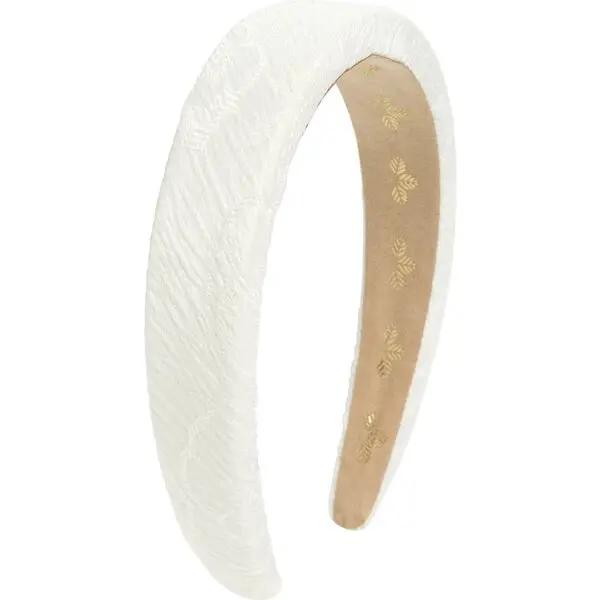 L. Erickson Darcy Padded Headband - Ivory