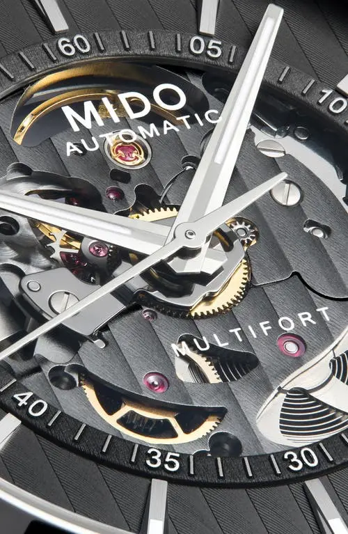 MIDO Multifort Skeleton Vertigo Bracelet Watch