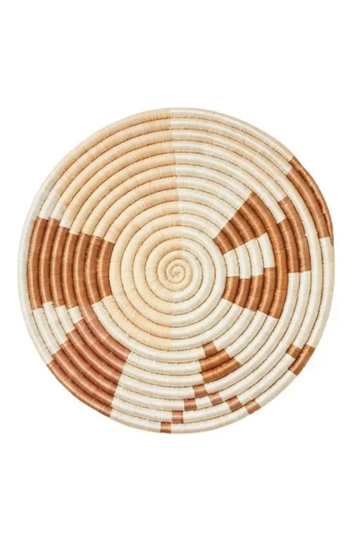 INDEGO AFRICA Abstract Form Platter In White