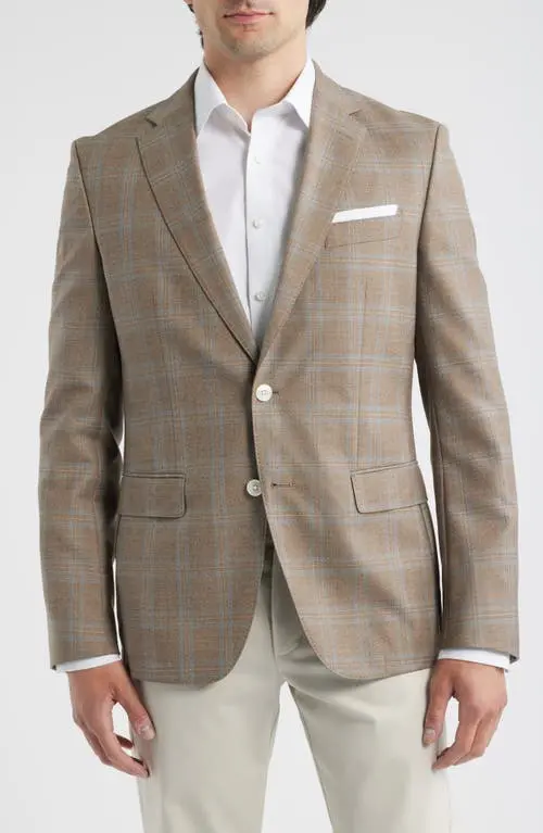BOSS Hutson Slim-fit Sport Coat - Open Brown