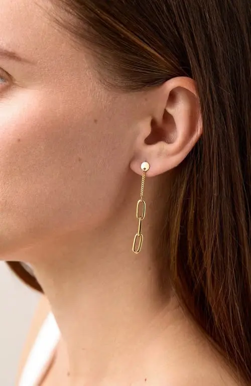 Bony Levy 14k Gold Linear Drop Earrings