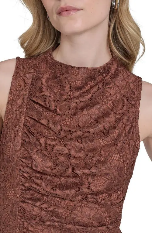 Vince Camuto Lace Sleeveless Sheath Midi Dress