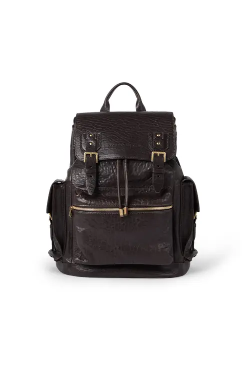 Brunello Cucinelli Leather City Backpack - Brown