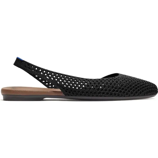 Rothy's The Almond Slingback - Black Mesh