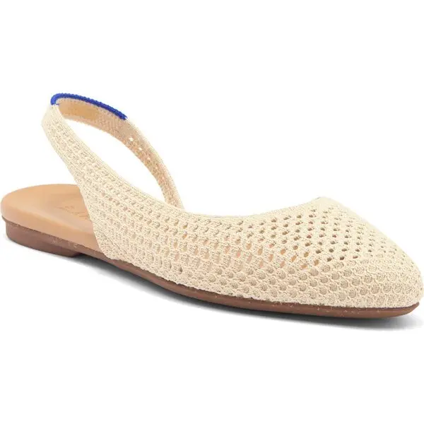 Rothy's The Almond Slingback - Off White Mesh