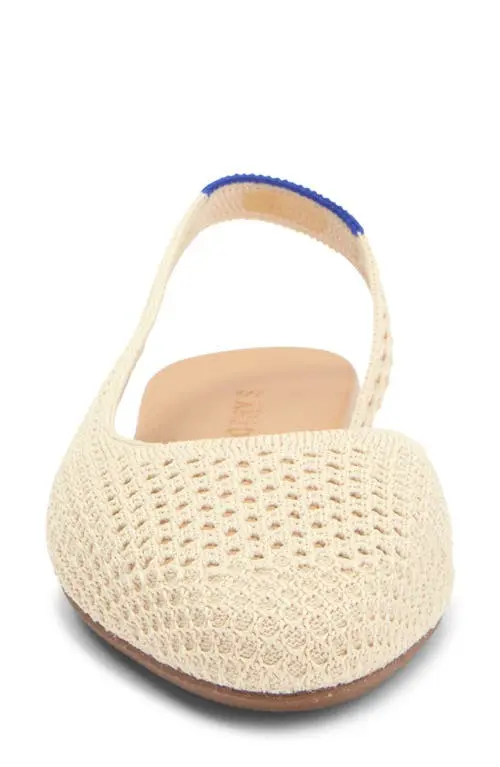 Rothy's The Almond Slingback - Off White Mesh