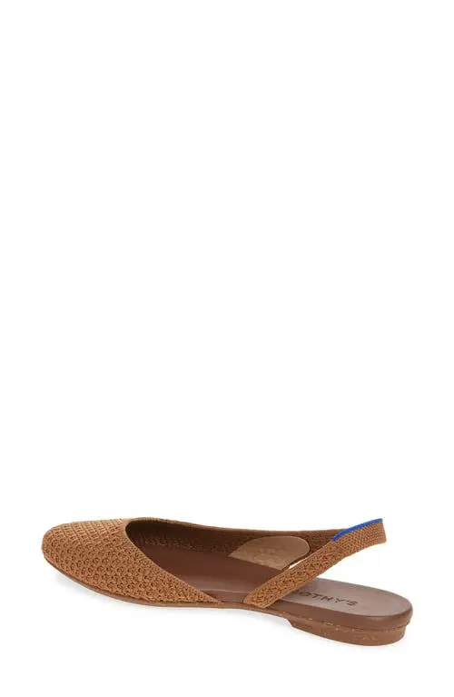 Rothy's The Almond Slingback - Pecan Lattice