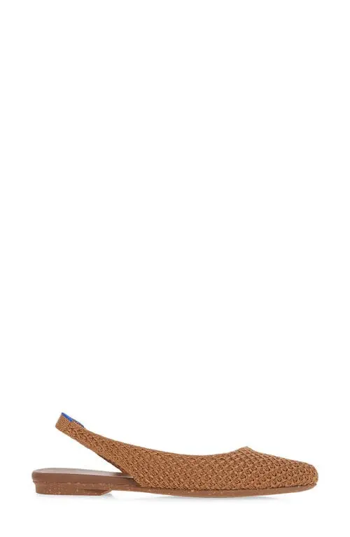 Rothy's The Almond Slingback - Pecan Lattice
