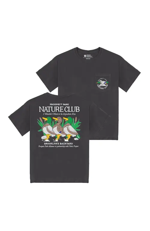 PARKS PROJECT Prospect Park Alliance Nature Club Pocket Tee - Graphite