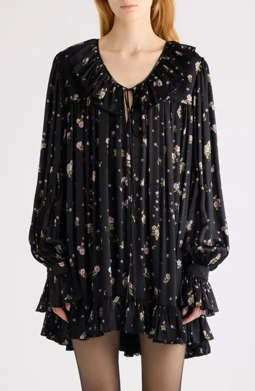 Chloé Liberty Print Silk Charmeuse Minidress
