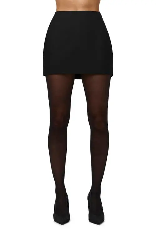Naked Wardrobe Ponte Miniskirt - Black