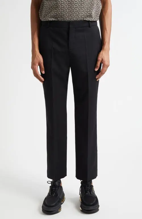 Balmain Tailored Wool Straight Leg Pants