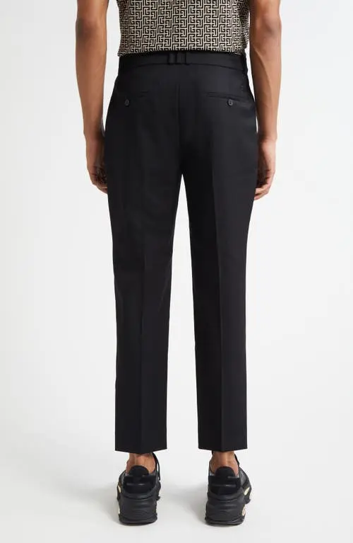 Balmain Tailored Wool Straight Leg Pants
