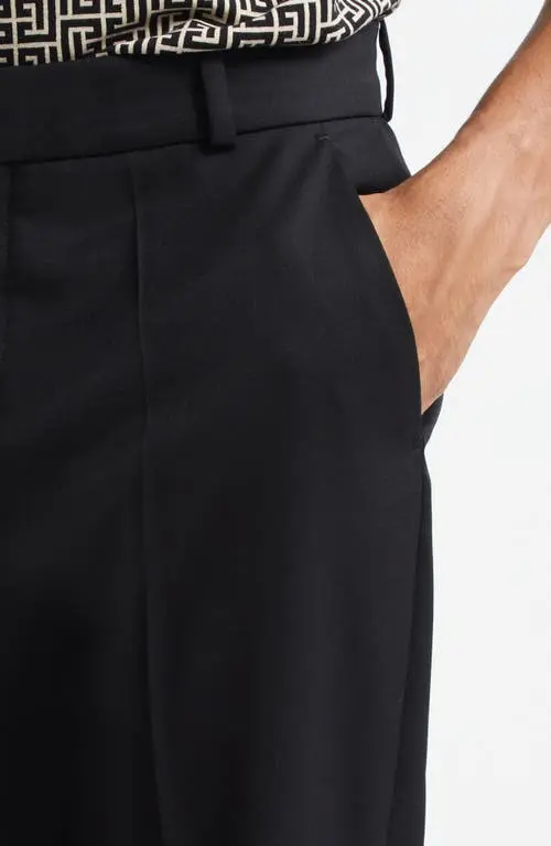 Balmain Tailored Wool Straight Leg Pants