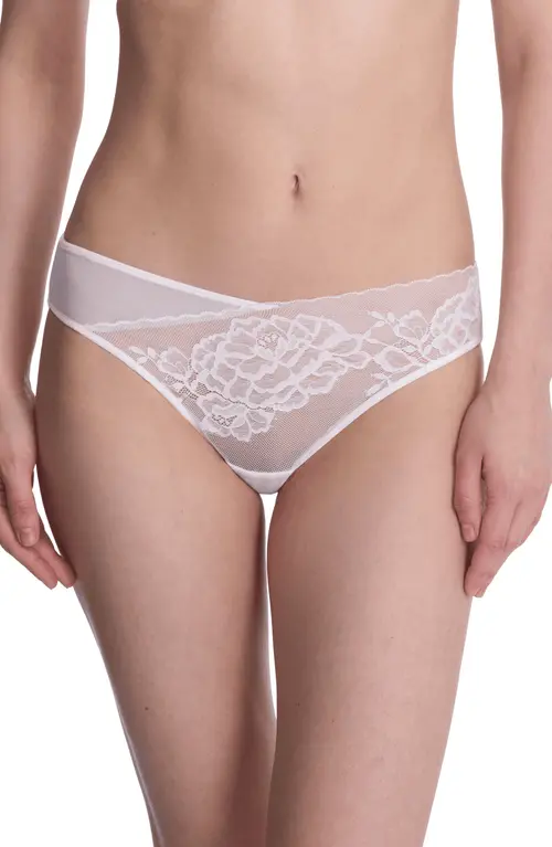 Natori Flora Lace Bikini Panty - White