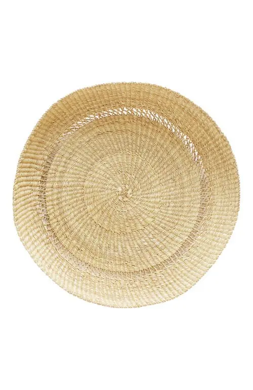 INDEGO AFRICA Bolga Large Round Tray - Natural