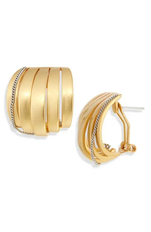 Demarson Allegra Hoop Earrings - Yellow