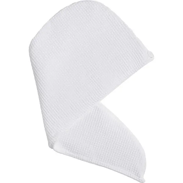 Cozy Earth Waffle Terry Hair Towel - White