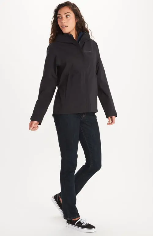 MARMOT Precip® Eco Pro Waterproof Hooded Jacket - Black