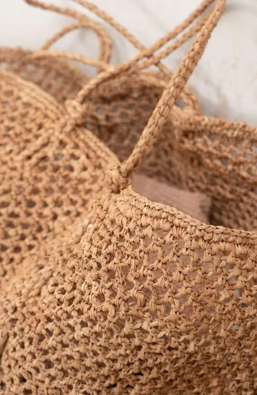 ZANATANY CONCEPTS Sinah Raffia Tote Bag