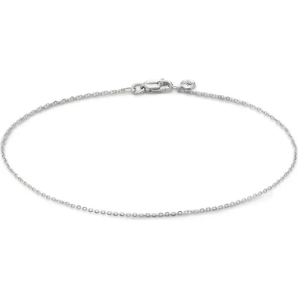 Monica Vinader Chain Bracelet - 14kt Solid White Gold
