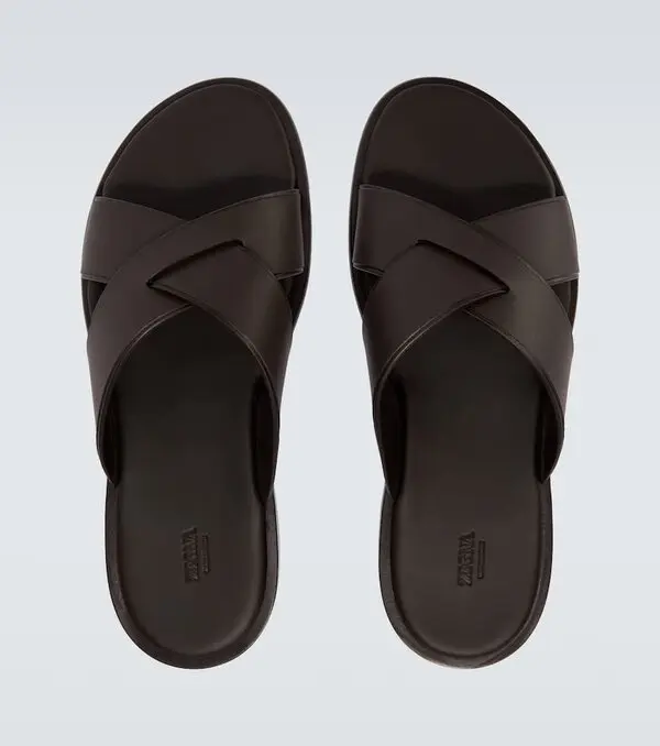 Zegna Leather Sandals
