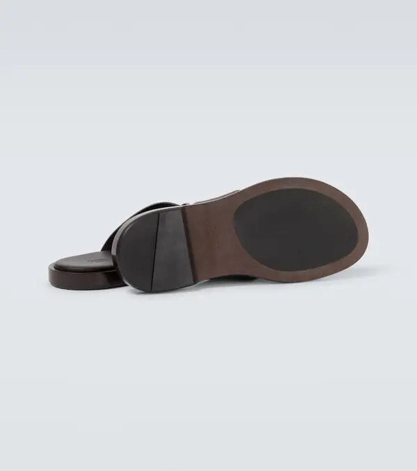 Zegna Leather Sandals
