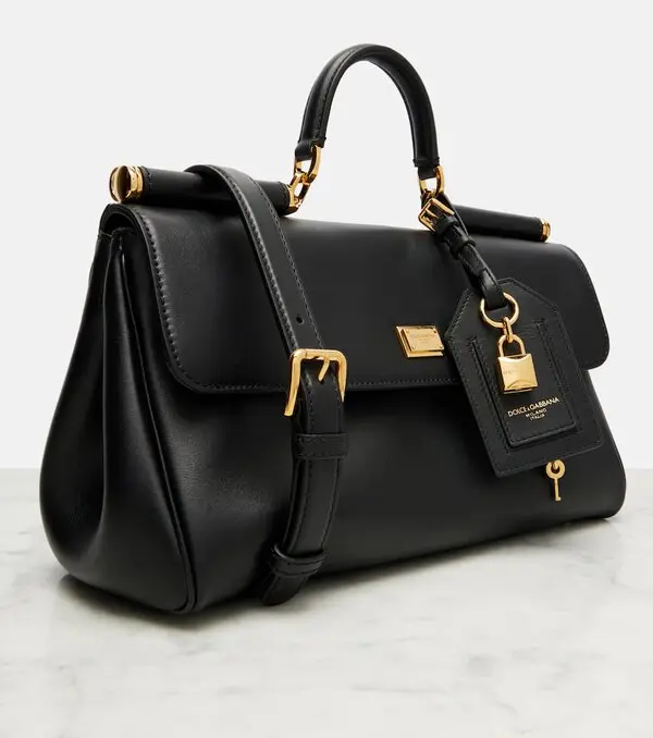 Dolce & Gabbana My Sicily Medium Leather Tote Bag