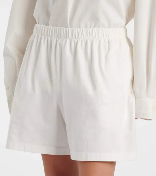 THE ROW Gunty Cotton Shorts