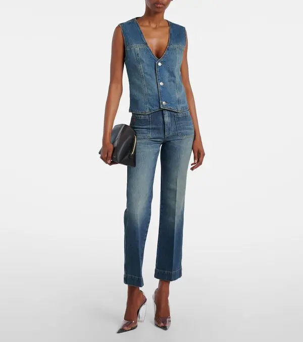 Victoria Beckham Denim Vest - Blue