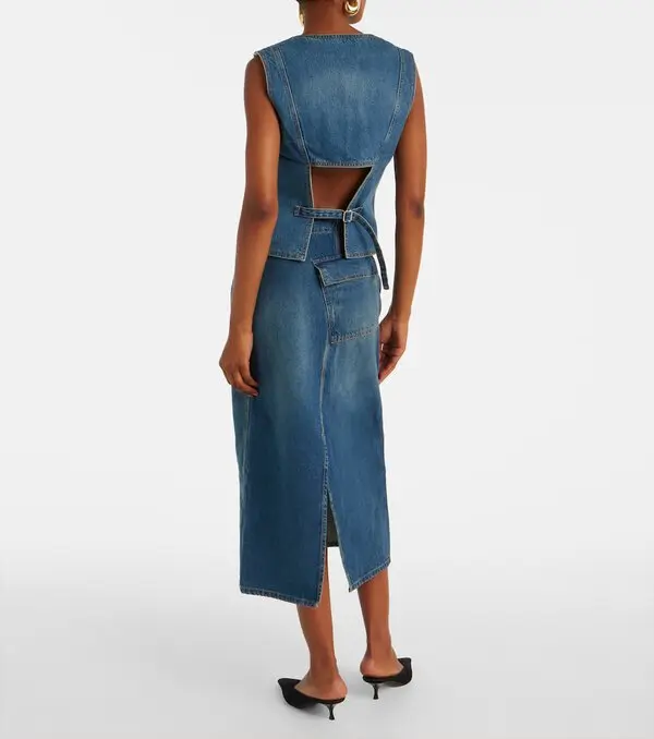 Victoria Beckham Denim Vest - Blue