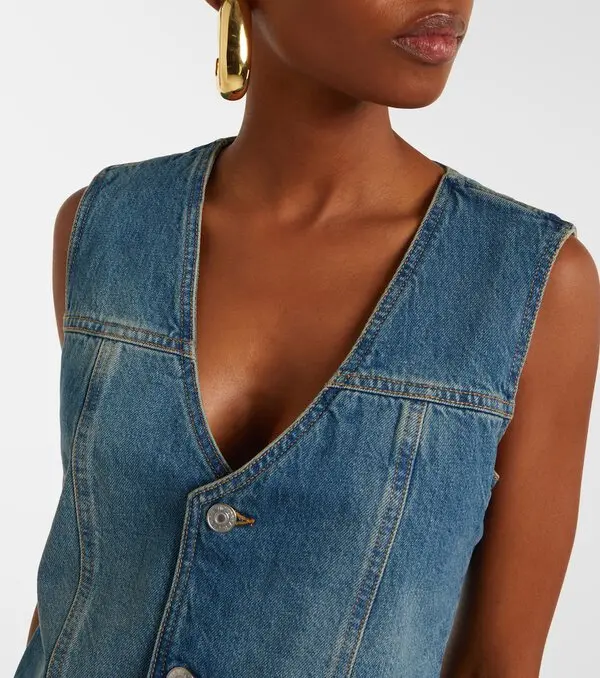 Victoria Beckham Denim Vest - Blue