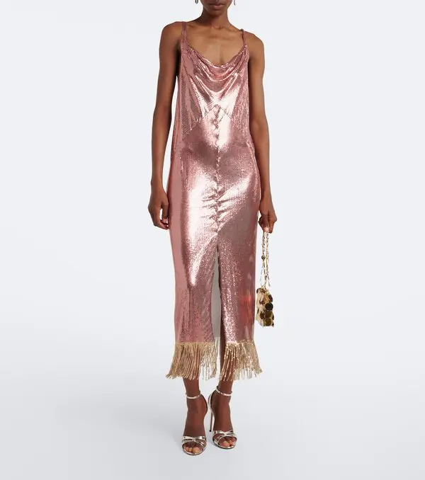 AQUAZZURA You And I Metallic Leather Sandals