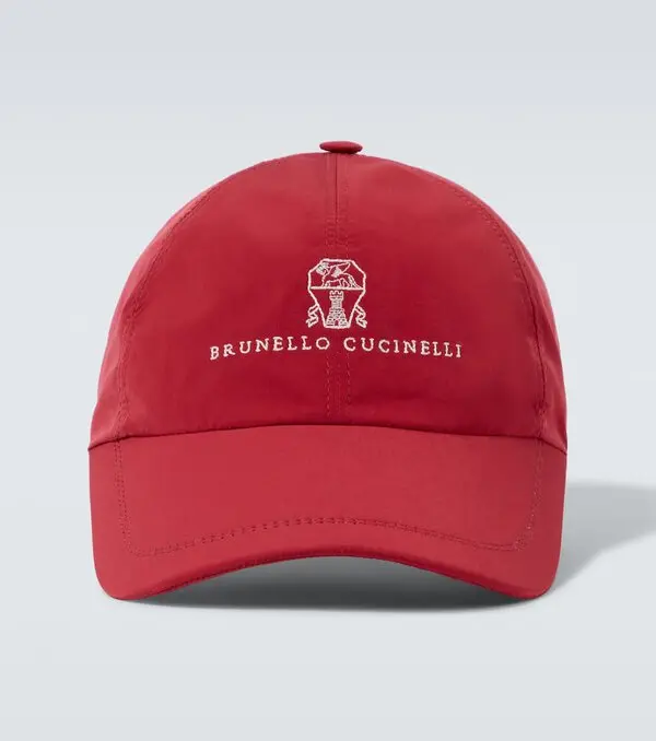 Brunello Cucinelli Logo Baseball Cap - Red