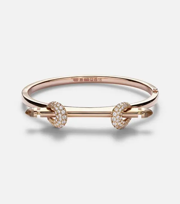 ANANYA Chakra Icon Rose Bracelet With Diamonds And Quartz - Gold