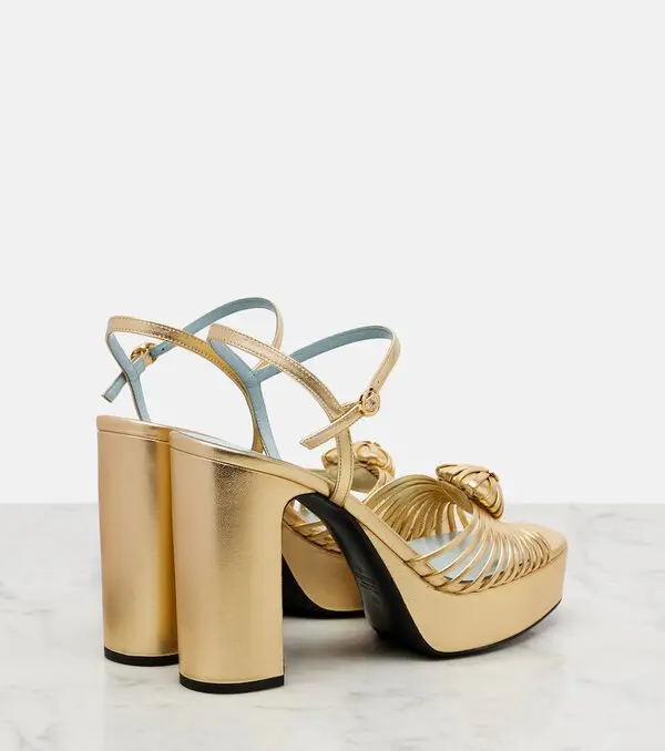 Valentino Garavani Royal 115 Leather Platform Sandals