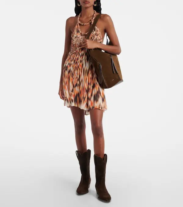 Paris Texas Hilda 35 Suede Cowboy Boots - Brown
