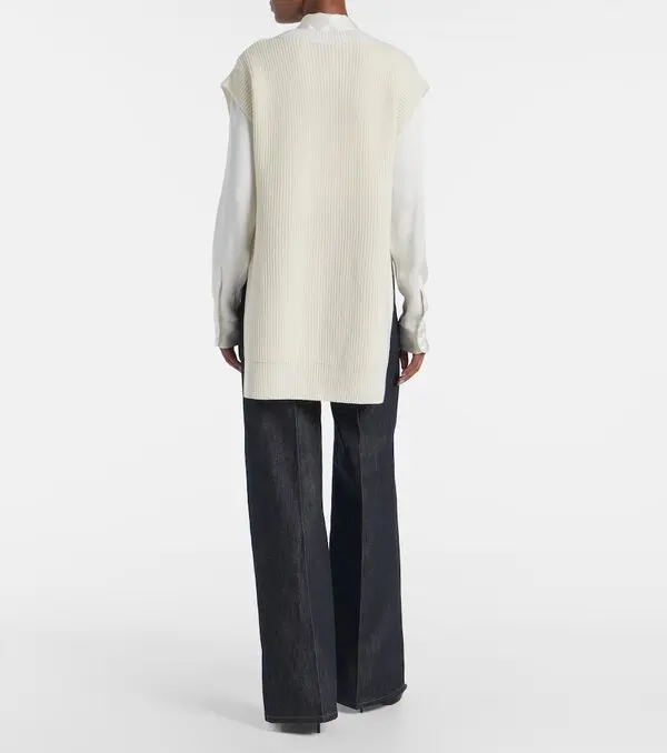 Stella McCartney Virgin Wool Lace Sweater Vest