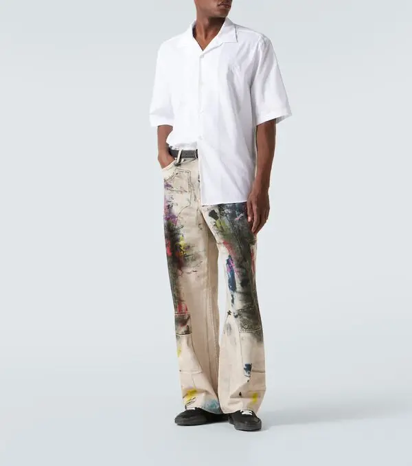 Acne Studios 1981 Trompe L'oeil Canvas Cargo Pants