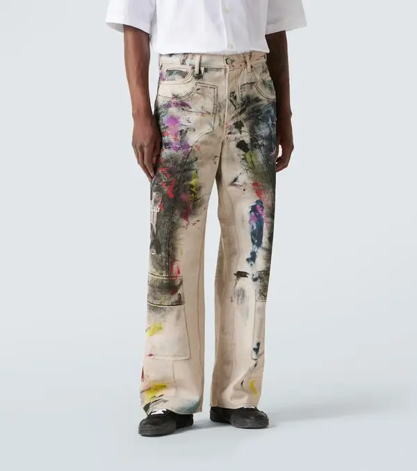 Acne Studios 1981 Trompe L'oeil Canvas Cargo Pants