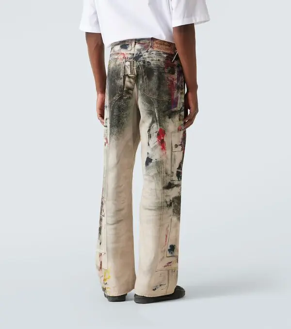 Acne Studios 1981 Trompe L'oeil Canvas Cargo Pants