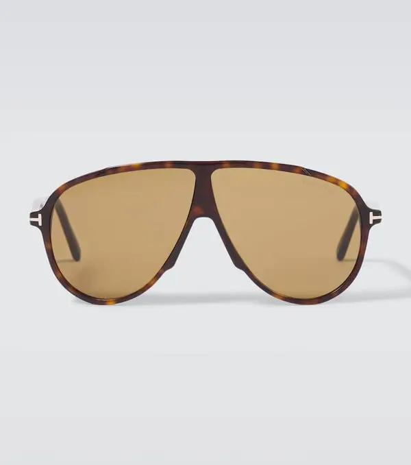 TOM FORD Vladimir Aviator Sunglasses - Brown