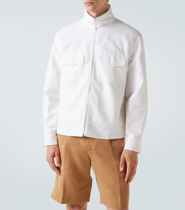 Zegna Cotton, Linen, And Silk Jacket