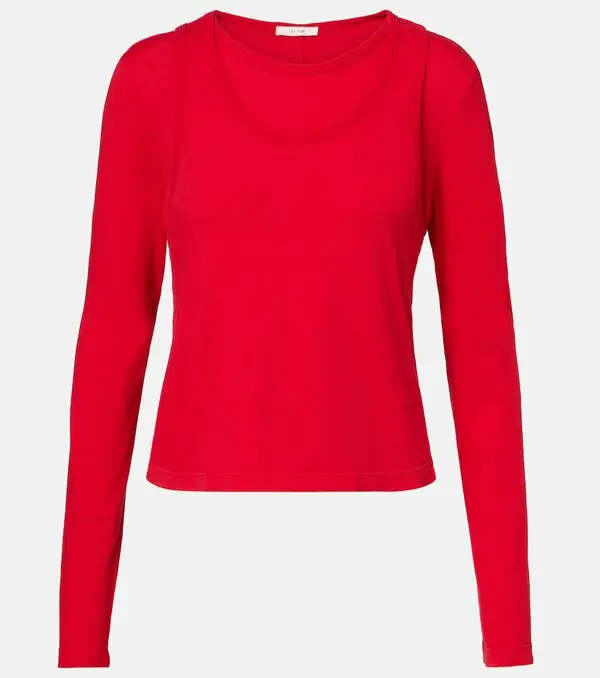 THE ROW Seruni Cotton Jersey T-shirt - Red