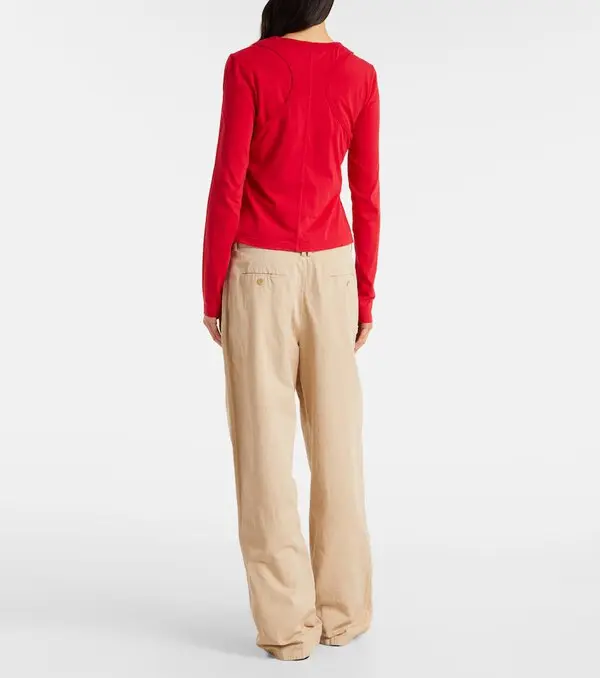 THE ROW Seruni Cotton Jersey T-shirt - Red