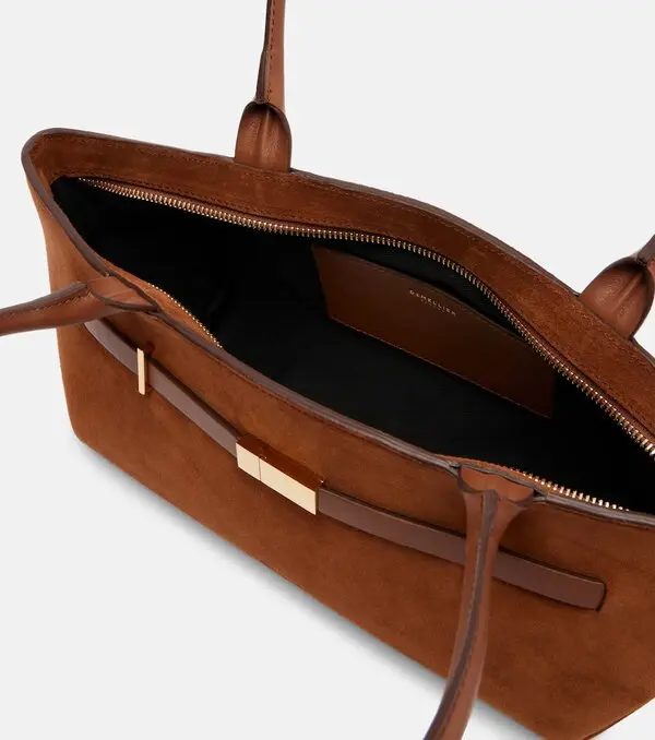 DEMELLIER New York Suede Shoulder Bag - Brown