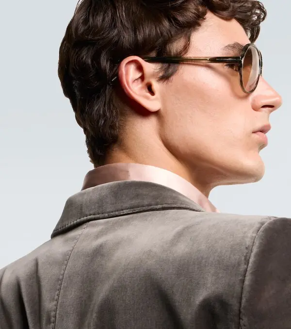 TOM FORD Aalto Aviator Sunglasses - Brown