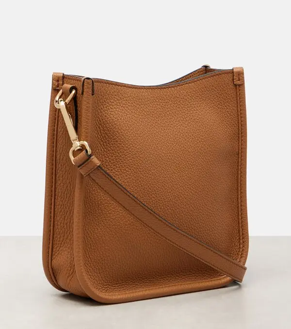 Prada Mini Leather Shoulder Bag - Brown
