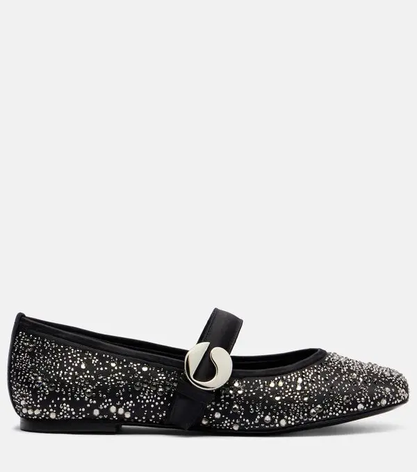 Coperni Embellished Ballerina Flats