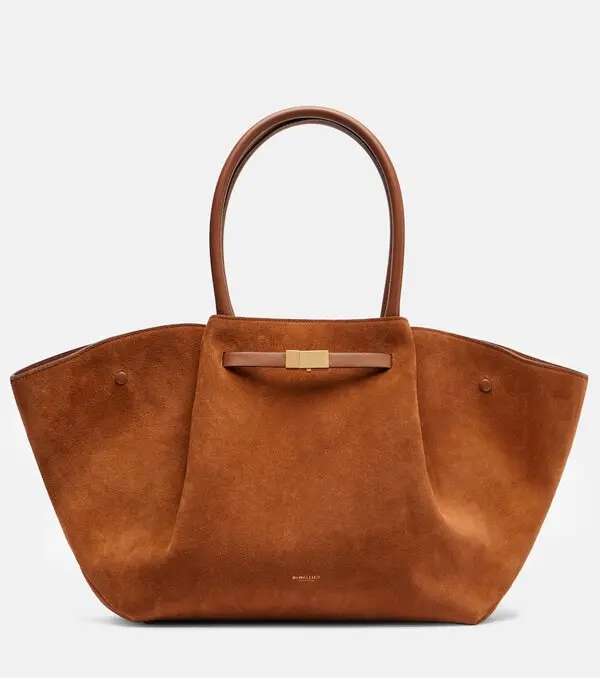 DEMELLIER Suede Tote Bag - Brown
